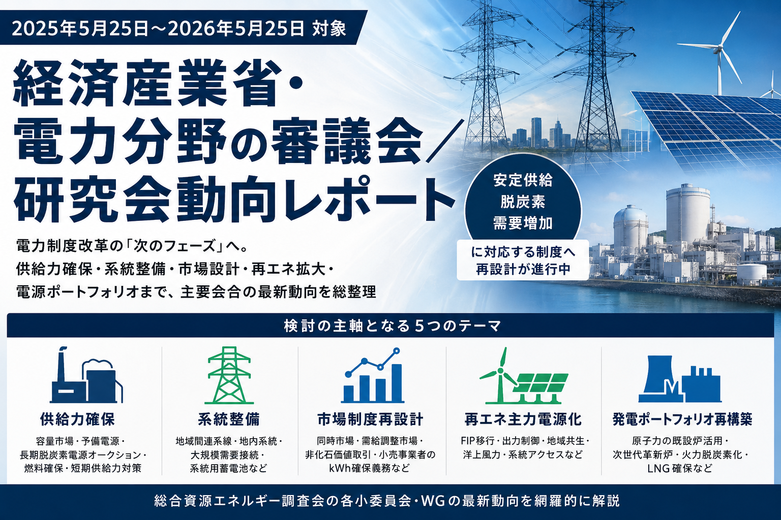 【2026年最新】自由化の次へ！経産省・電力政策の重要トレンドを徹底解説（2025-2026年動向レポート） | ITクオリティ株式会社